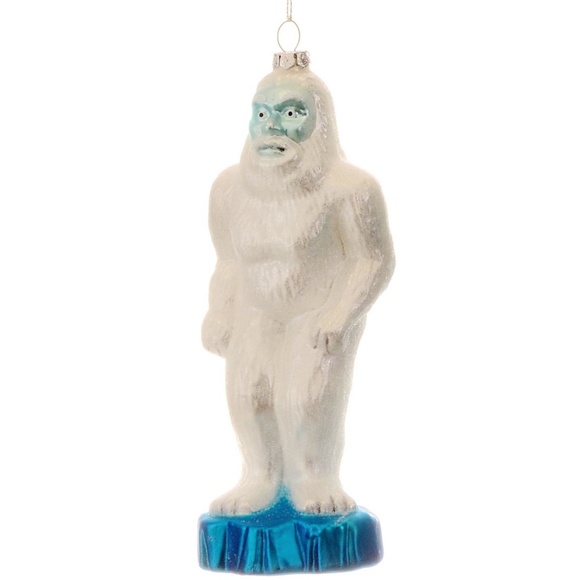 Accoutrements | Holiday | New Yuletide Yeti Glass Christmas Ornament ...